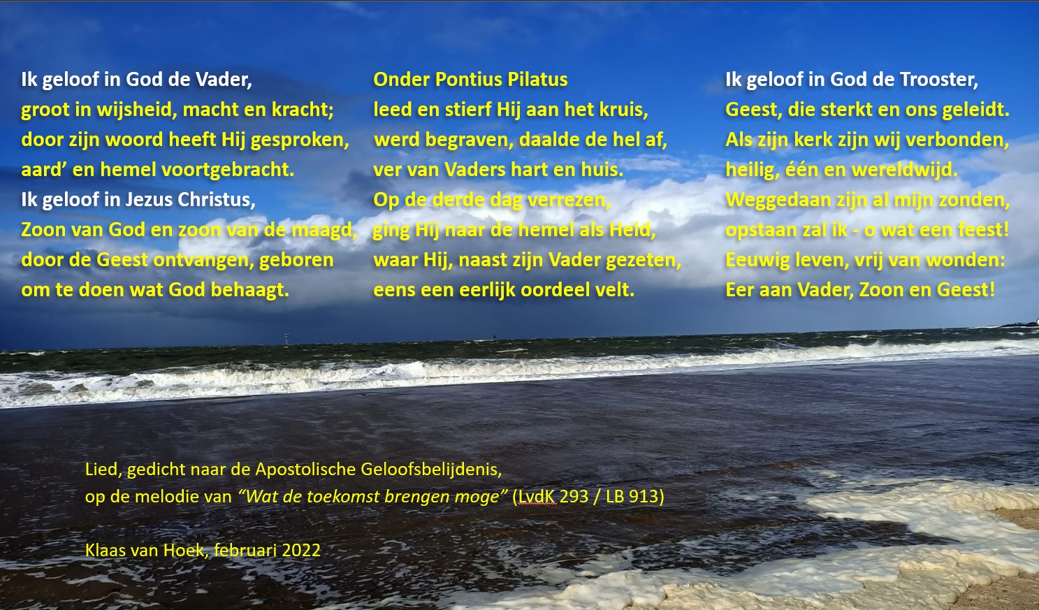 Ik geloof in God de Vader, groot in wijsheid (Geloofsbelijdenis ...